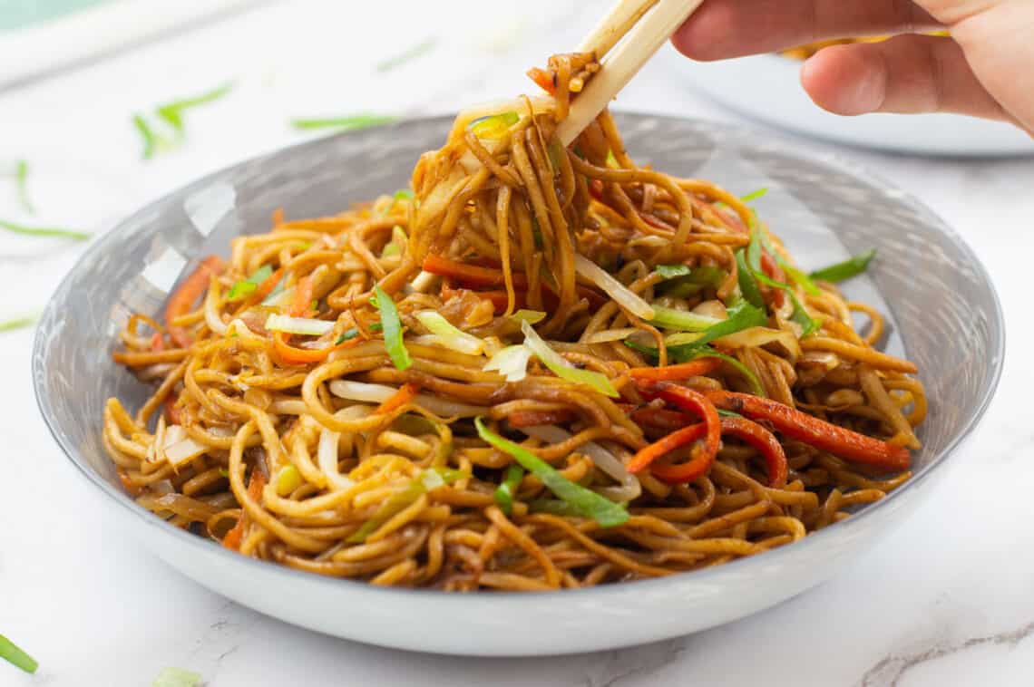 Vegetable Chow Mein (Vegan) - Jack Slobodian